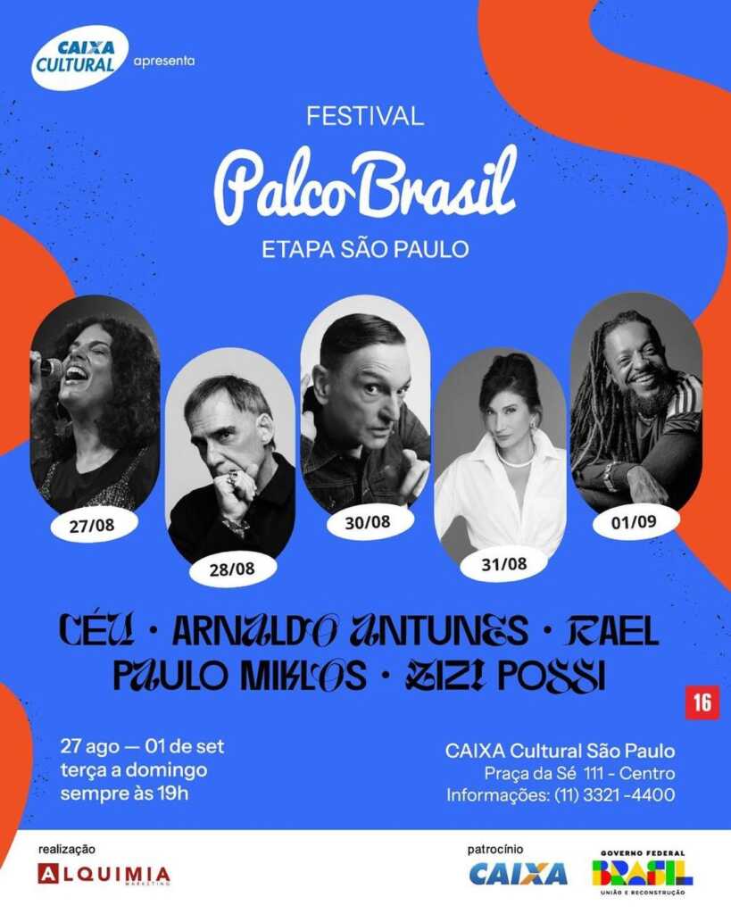 Boomerang Music | CAIXA Cultural São Paulo recebe o Festival Palco ...